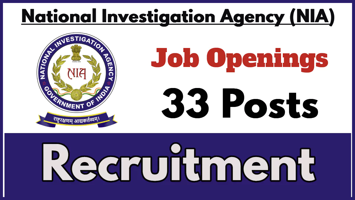 NIA Recruitment 2024, Apply Now For Data Entry Operator Posts