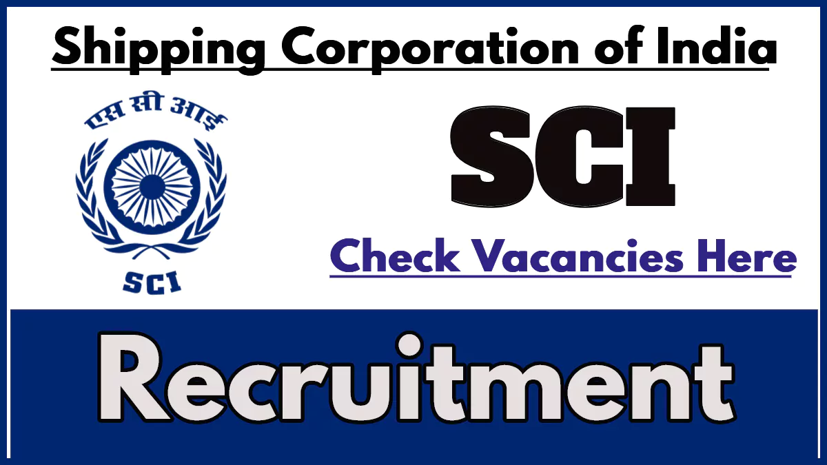 SCI MTI Recruitment 2024, Apply For Faculty & Instructor Positions