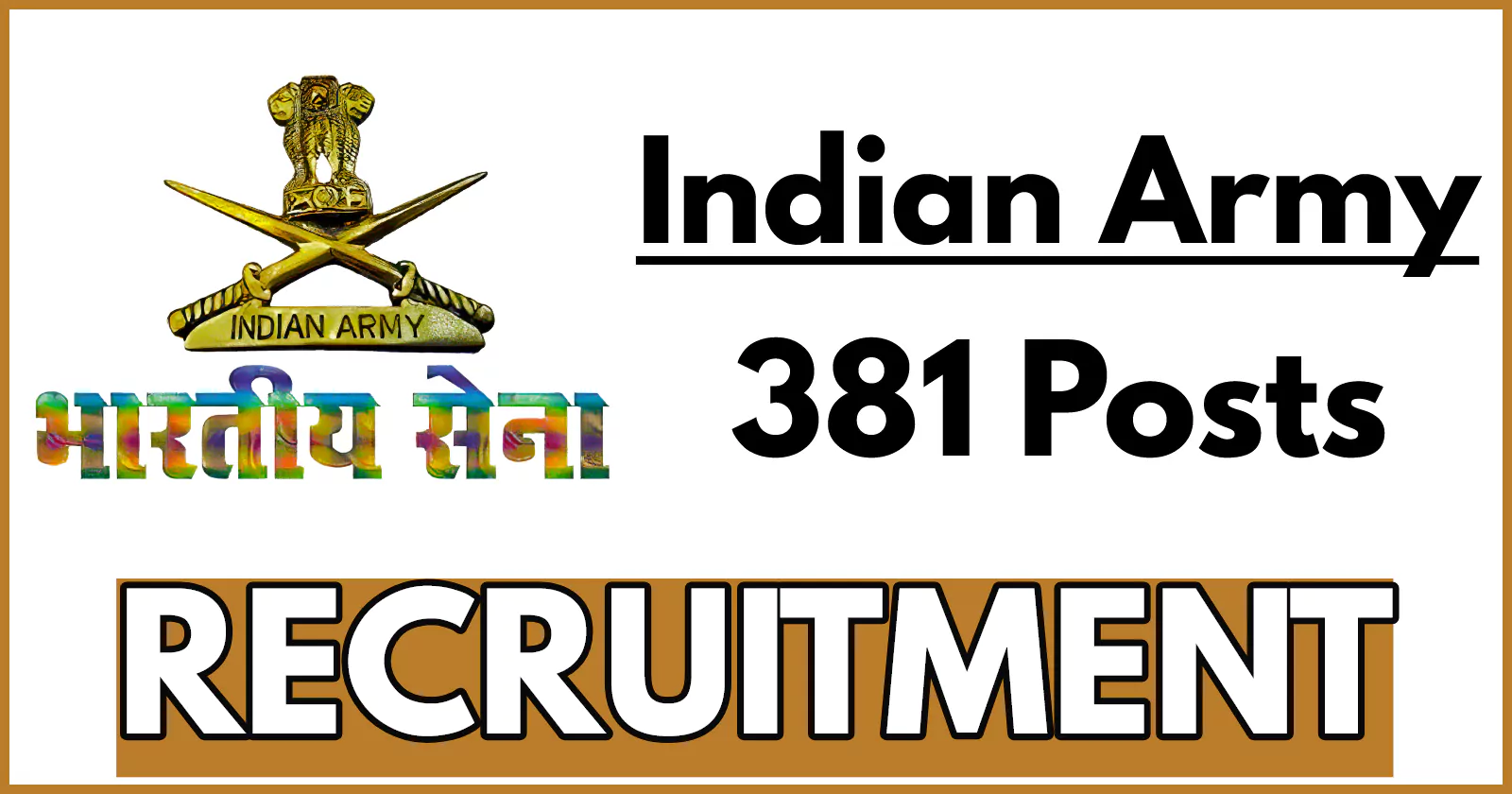 Indian Army Recruitment 2025: Application Process Begins For 381 Posts ...