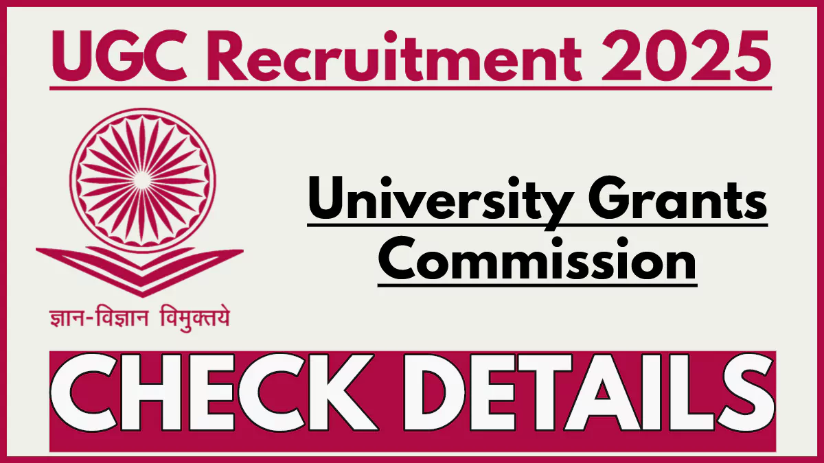 UGC Recruitment 2025 PDF Notification: Apply Online For Young ...