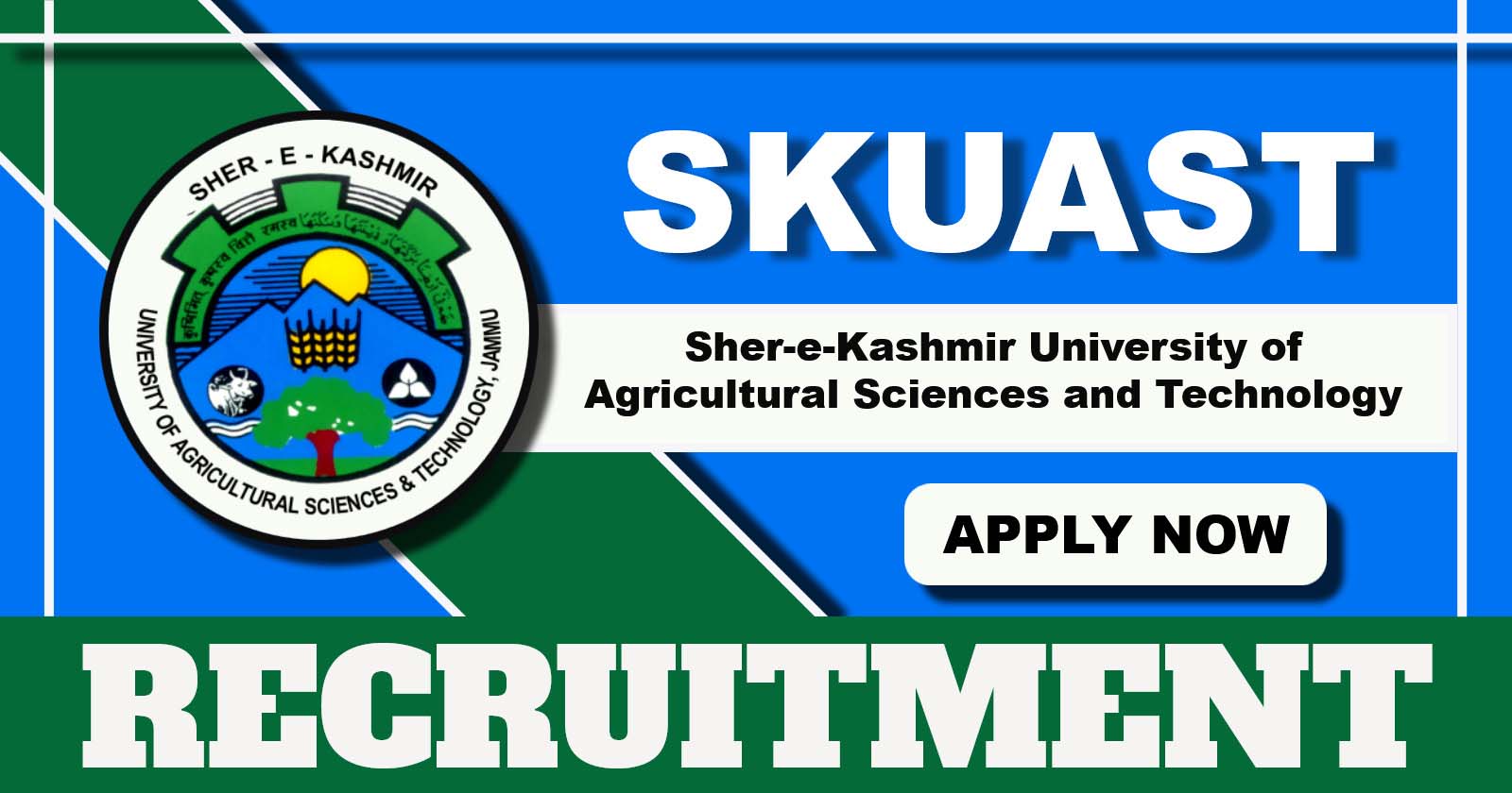SKUAST Jammu Recruitment 2025 Notification Released For Test Engineer ...