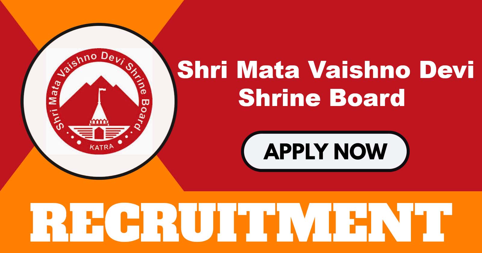 SMVDSB Recruitment 2025 Notification, Announces 19 Vacancies