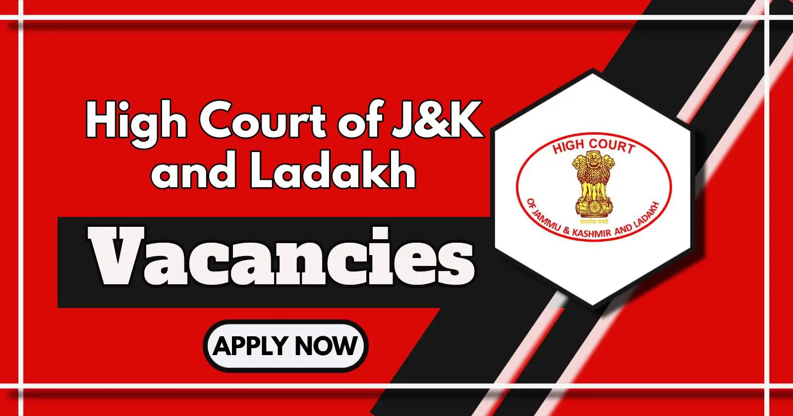 High Court Of J&K And Ladakh Announces Vacancies For District Consumer ...