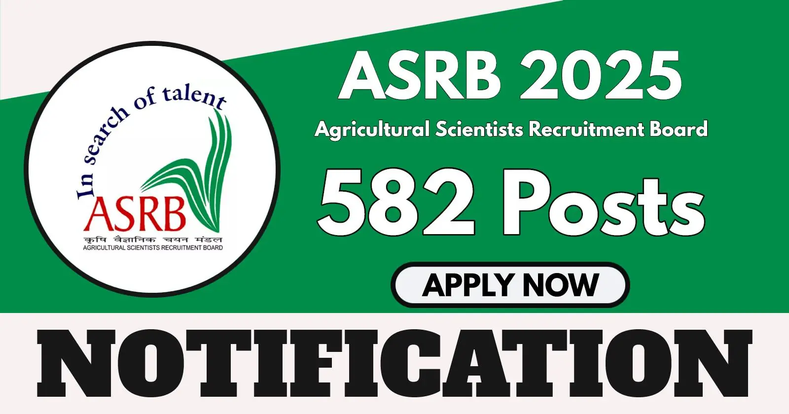Agricultural Scientists Recruitment Board (ASRB) ARS, SMS, STO ...