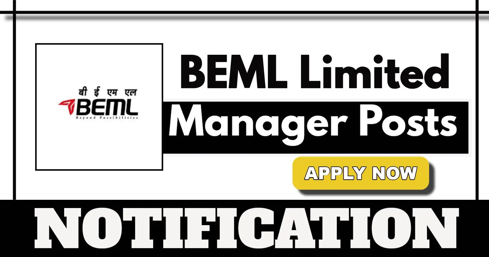 BEML Civil Construction Executive Notification 2025 – Apply For ...