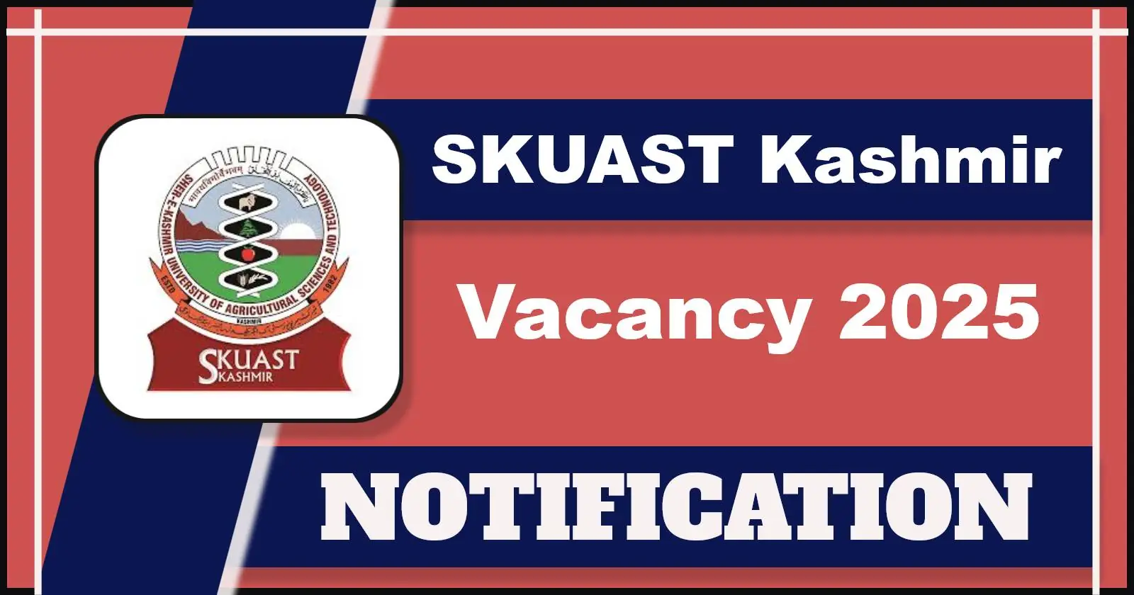 SKUAST Kashmir Invites Applications For Project Assistant Post Under ...