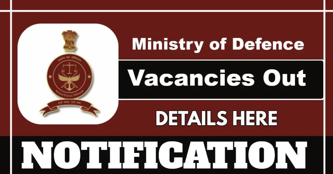 Ministry Of Defence Notification For Appointment Of Judicial Members In ...